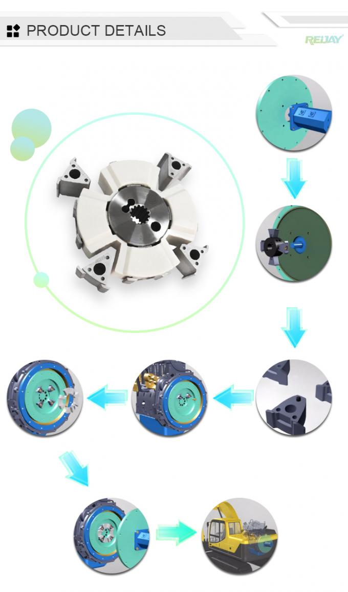 Flywheel Disc Clutch Engine Drive Coupling Group For Excavator Pump